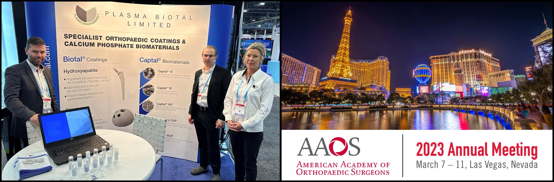 Plasma Biotal Ltd. Attends AAOS Expo 2023 in Las Vegas | Plasma Biotal